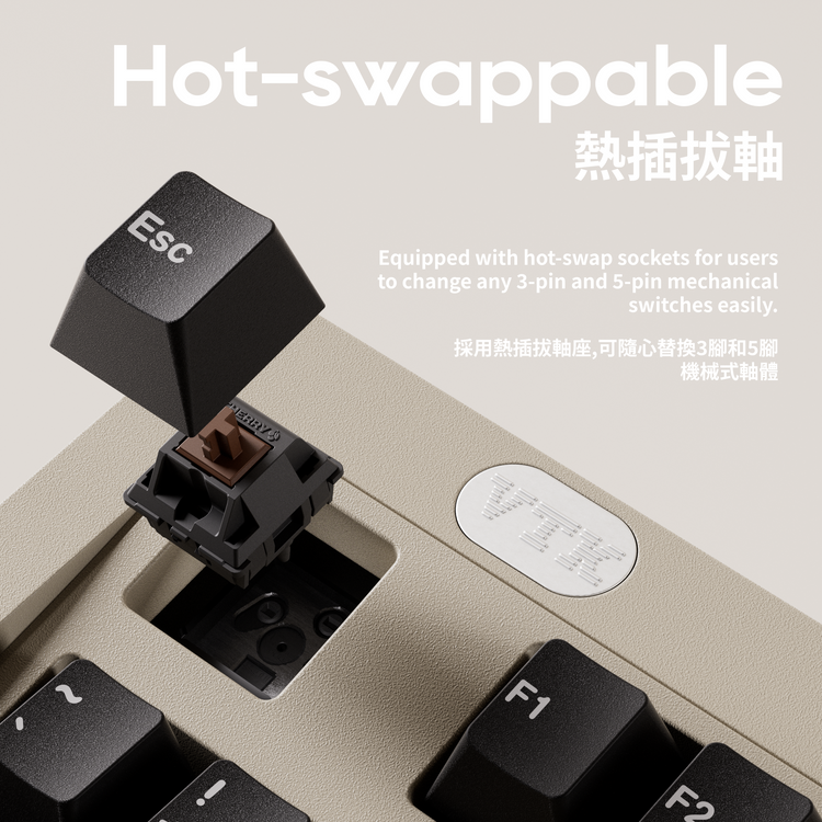 Vortex Model M SSK 三模 Barebone (無軸無鍵帽) - 復古造型 - 無線機械式鍵盤 – Vortex ...