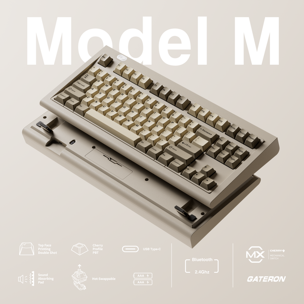 Vortex Model M SSK 三模 WK(TKL) - 復古造型 - 無線機械式鍵盤 – Vortex Keyboard TW