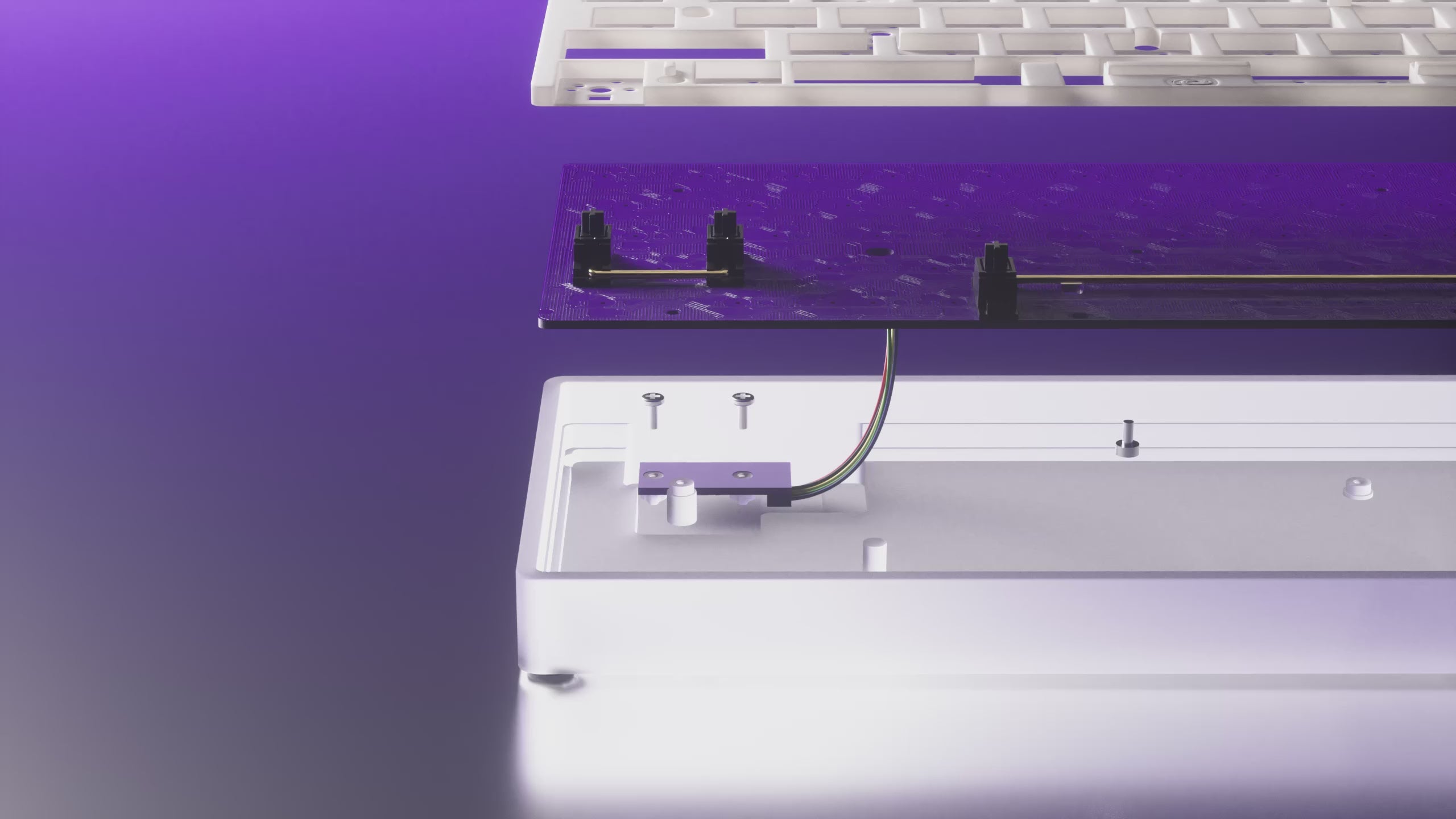 Vortex Hellcat DIY 套件 - RGB 半透明壓克力下蓋 - 機械式鍵盤 – Vortex Keyboard TW